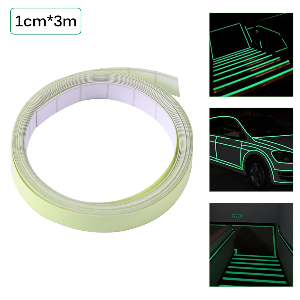 Selbst Adhesive DIY Band Auto Leuchtende Warn Streifen Warnband Glow In ...