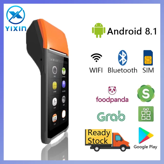 New POS PDA Android Bluetooth Barcode Camera Scanner Payment Terminal ...