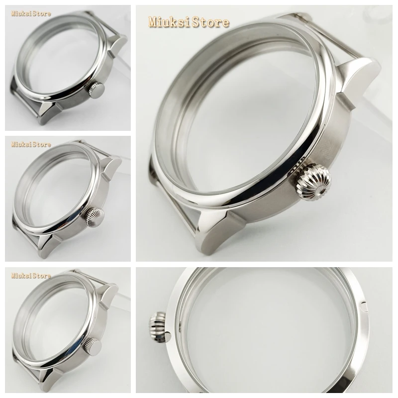 42mm Brushed Stainless Steel Watch Case Fit Eta 6497,6498,sea Gull St36 ...