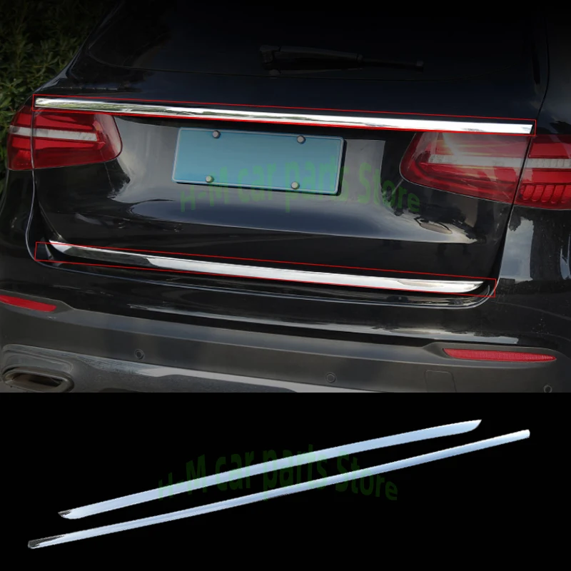 Upper Rear Tailgate Trunk Tail Door Overlay Strip Cover Trim Fit For ...