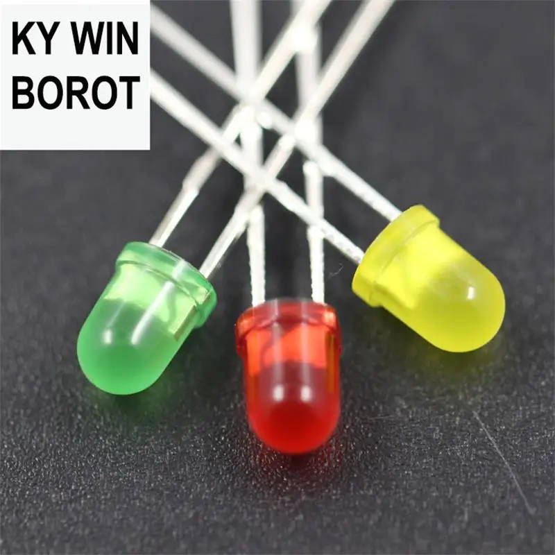 Kit Assorti De Diodes Électroluminescentes, Rouge, Vert, Jaune, 4mm ...