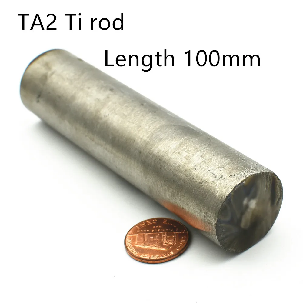 Length 100mm TA2 Titanium rod bar Diameter10 12/14/15/16/18/20//22/30 ...