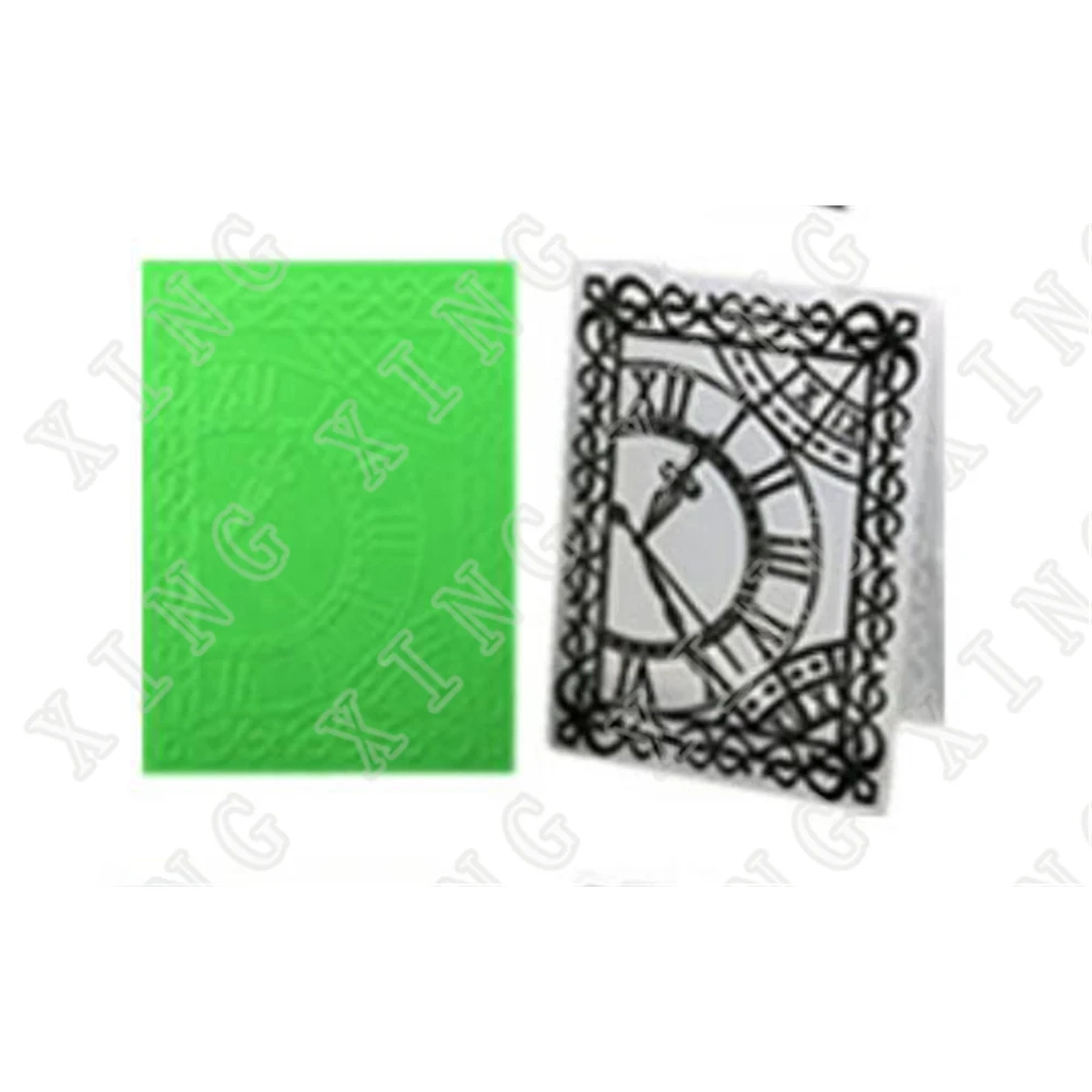 Clock Pattern 3d Embossing Folders Plastic Bump Scrapbooking Diy ...