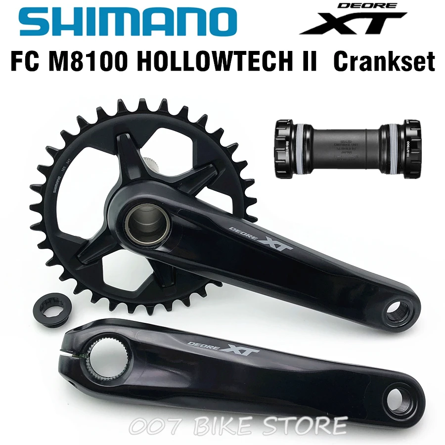 Shimano Deroe Xt Fc M8100 Crankset M8100 Hollowtech Ii Mtb Crankset 12 ...