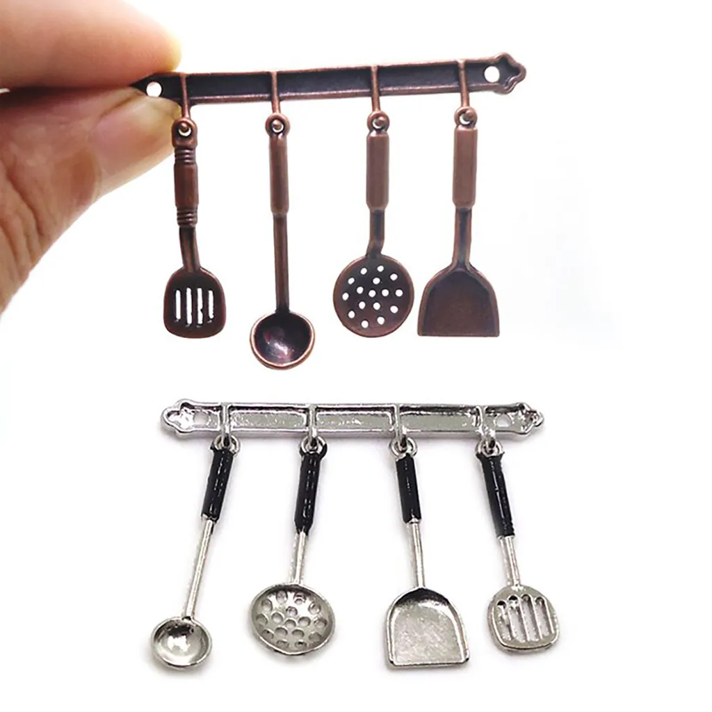 5PC Dollhouse Miniature Accessories Mini Shovel Soup Spoon Storage ...