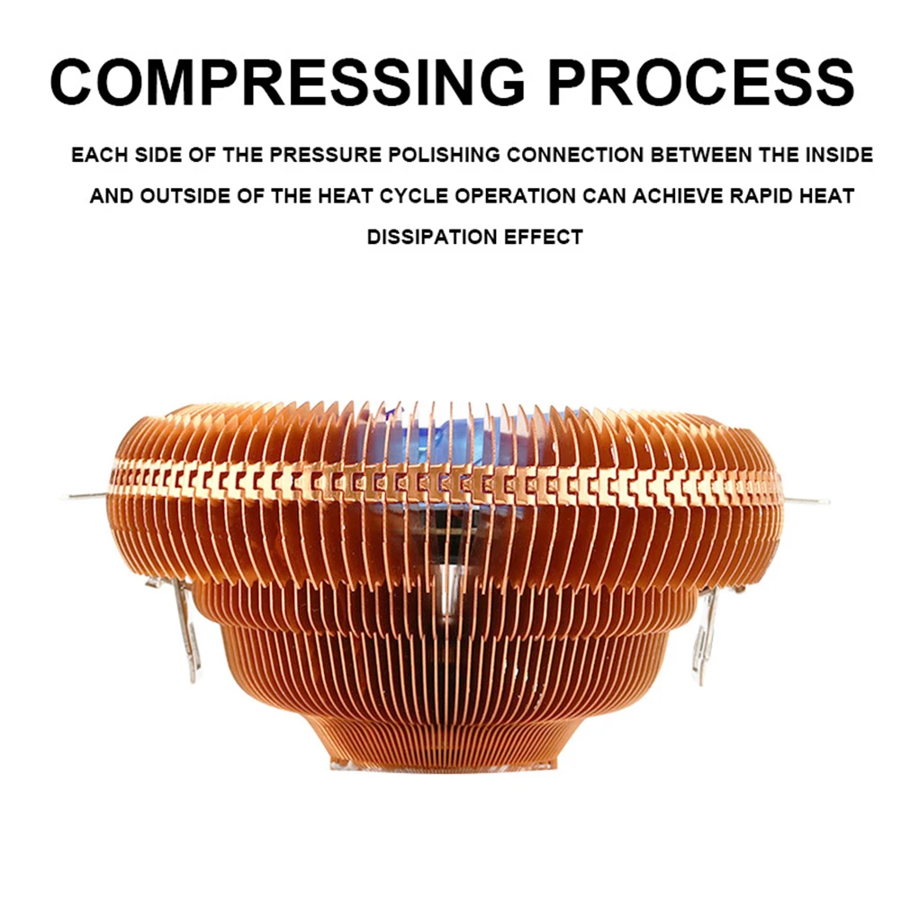 Shop Generic Cpu Cooler 120mm Pwm Fan 12v 3pin Rgb Air Cpu Cooling ...