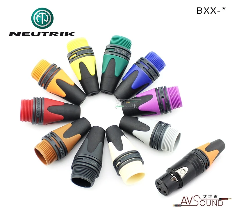 1pcs/10pcs BXX NEUTRIK color xLR plug tail sleeve left and right ...