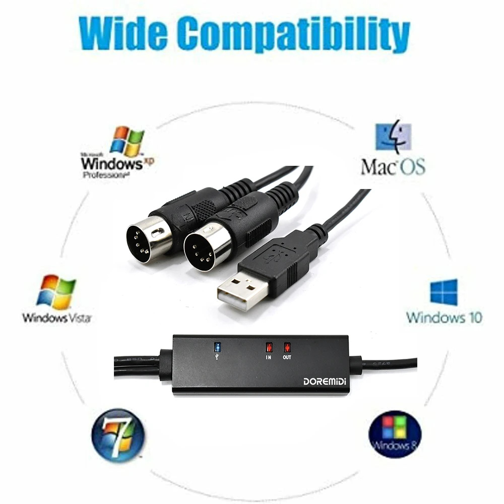 MTU-10-MIDI-To-USB-Cable-Lead-Adapter-MIDI-interface-For-Windows-Mac ...