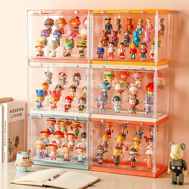 Transparent-Acrylic-Blind-Box-Show-case-Dustproof-Display-Stand-Toys ...