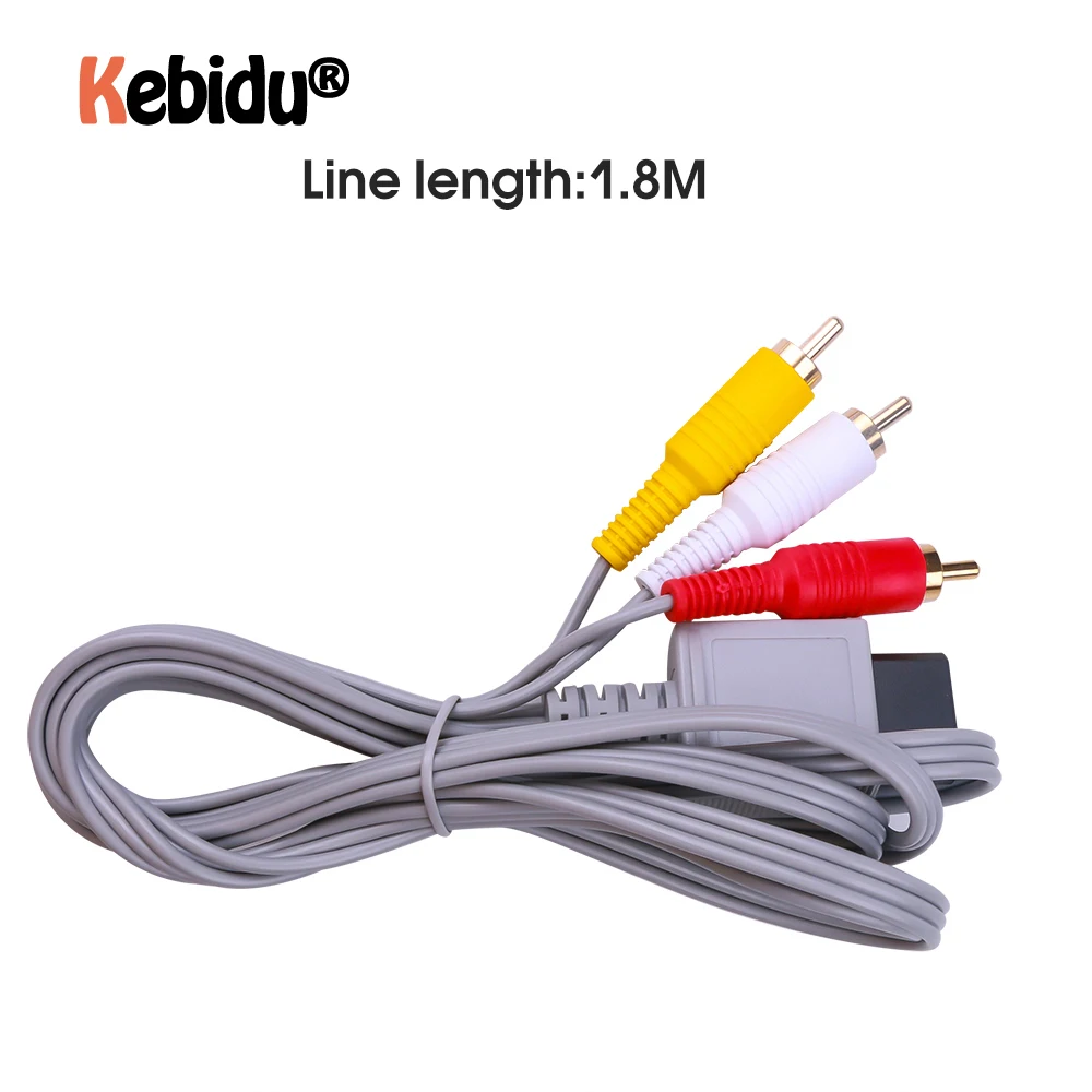 1,8 м Компонентный кабель HDTV Аудио Видео AV 3RCA позолоченный кабель ...