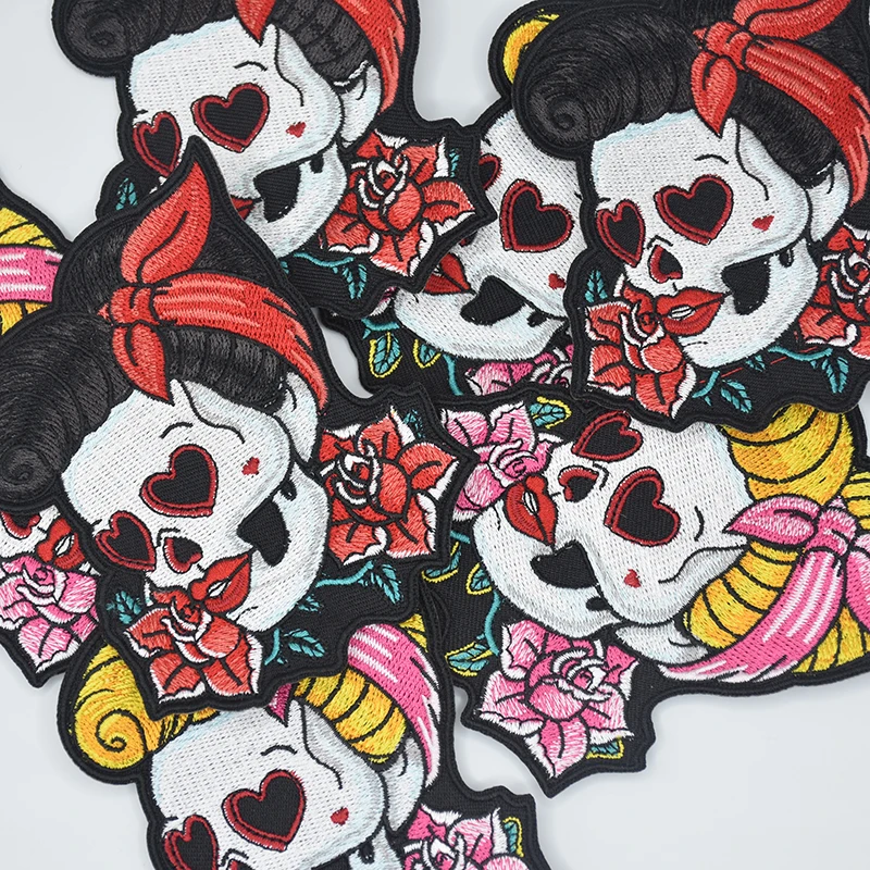 Sugar Skull Pin Up Girl Outline