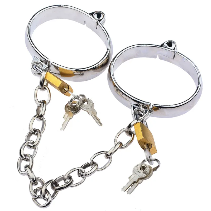 Metal Chain Handcuffs Ankle Cuffs Adult Games Sex Toys For Couples ...