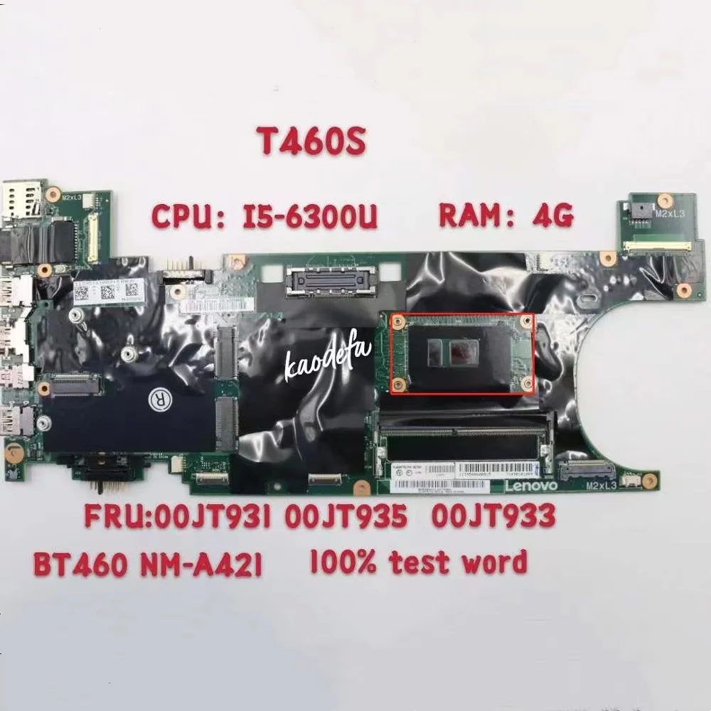 NM A421 para lenovo thinkpad t460s computador portátil placa mãe cpu ...