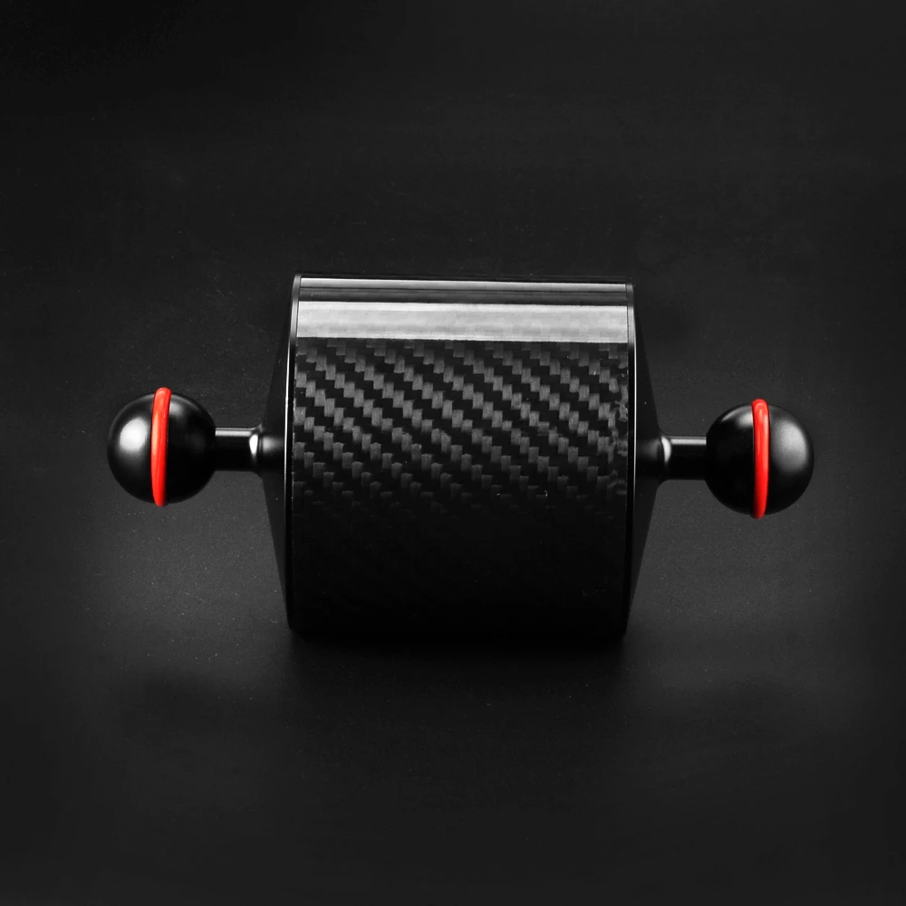 2pcs D80mm Carbon Fiber Float Buoyancy Aquatic Arm Dual Ball Floating ...