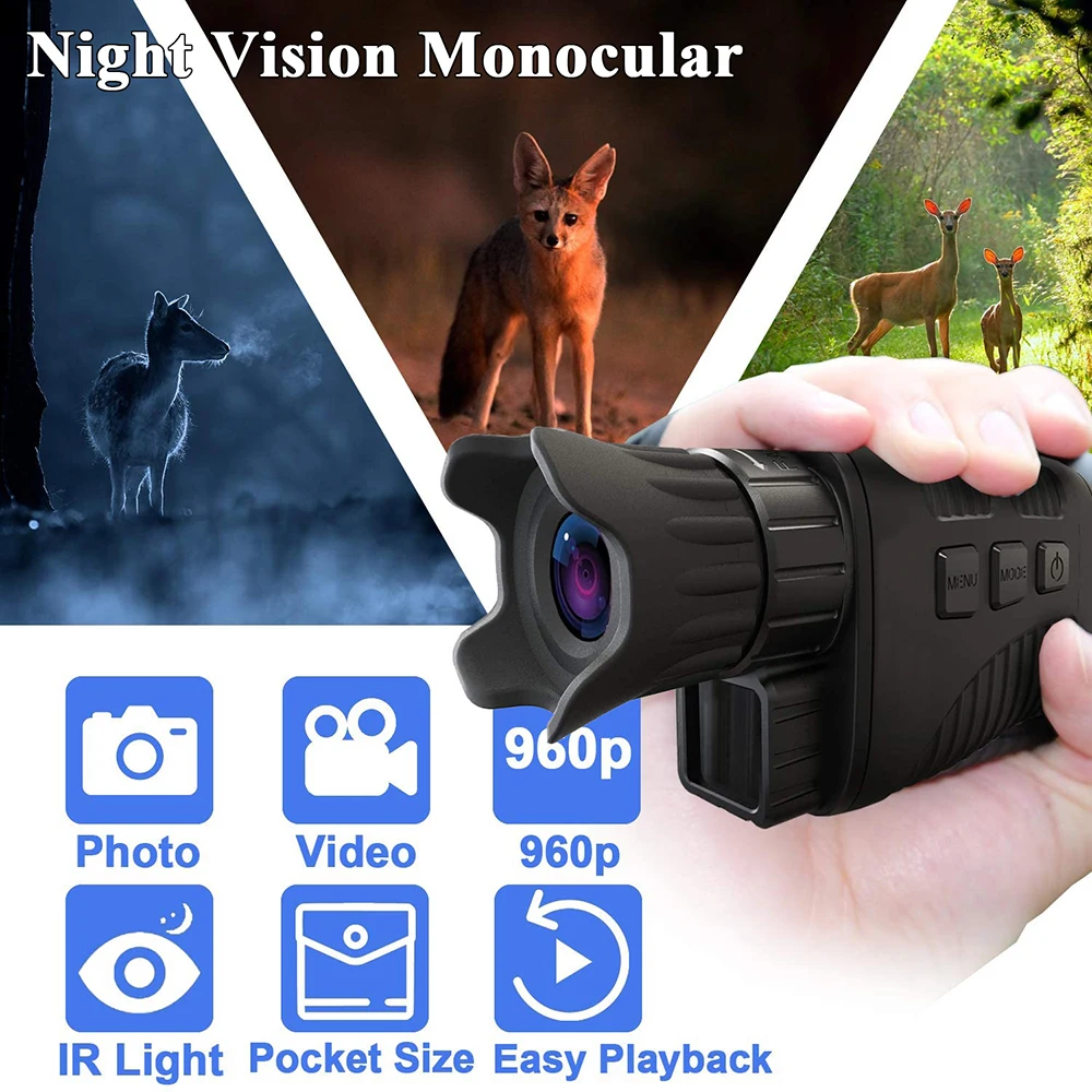 Night Vision Monocular Infrared Night Vision Device Camera Outdoor ...