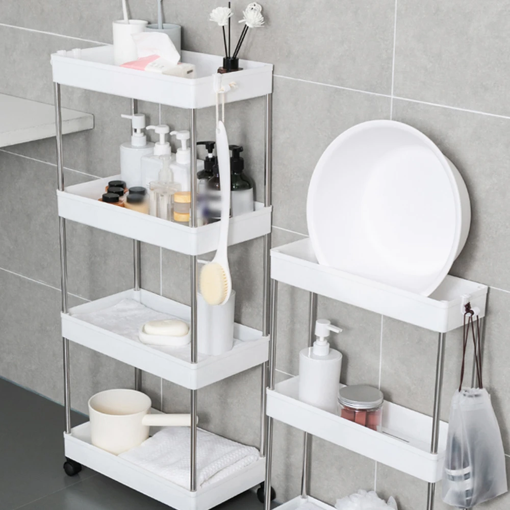 Bathroom Storage Rack on Wheels – Rispa