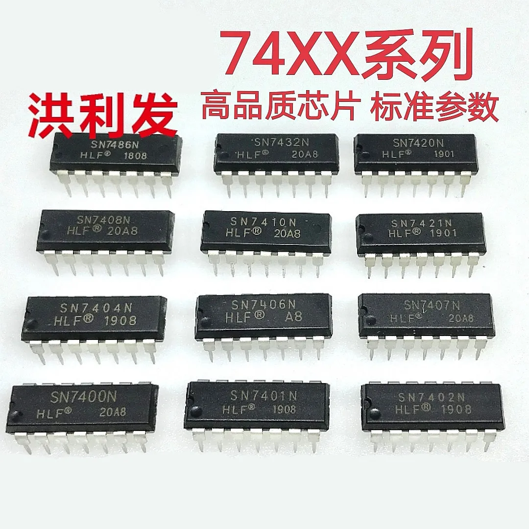10PCS-SN7400N-SN7401N-SN7402N-SN7404N-SN7432N-SN7408N-SN7410N-SN7420N ...