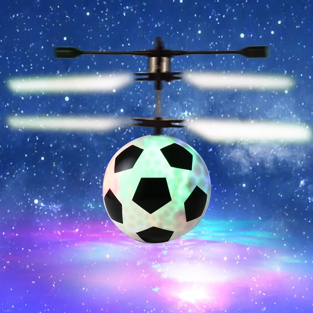 Light Weight Infrared Induction Flying Flash Disco Magic LED Football ...