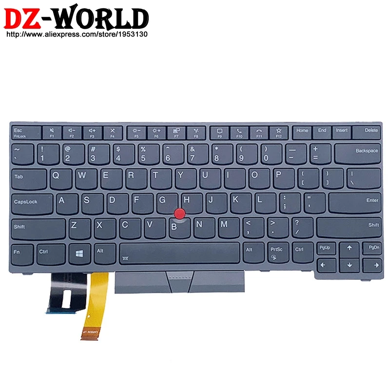 New Original Gray US English Backlit Keyboard for Lenovo Thinkpad T14 ...