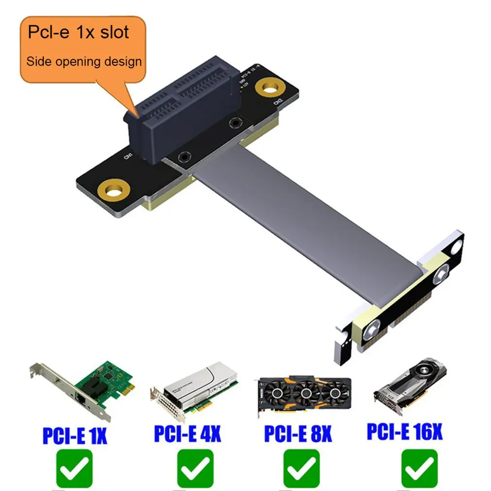 Extender Adapter Extension Cable PCI E 1X Slot Extension Riser Card ...