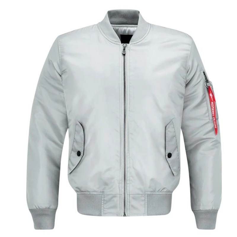 Solid-Color-Classic-Ma1-Bomber-Jacket-Spring-Autumn-Men-Flight-Pilot ...