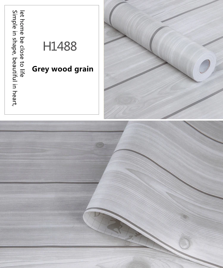 Papier peint,Autocollant décoratif en vinyle,Texture Grain de bois ...