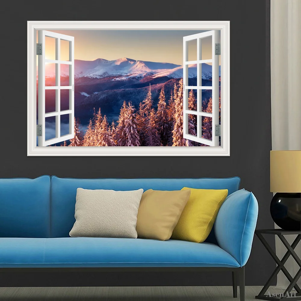 Winter Window View Wallpaper