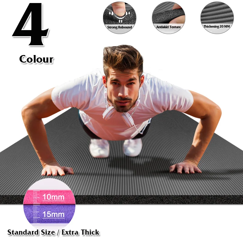 185X80-Big-Size-Gym-Workout-Yoga-Mat-For-Men-NBR-Non-slip-Exercise ...