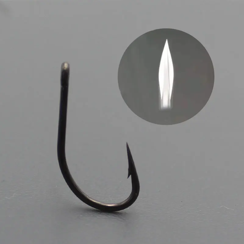 20PCS-Hooks-PTFE-Coated-Extra-Sharp-Carp-Fishing-Hook-Super-Slide-Hair ...