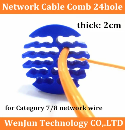 24-Holes-Network-cable-Comb-Cat7-Cat8-Category-For-Wiring-Cable ...