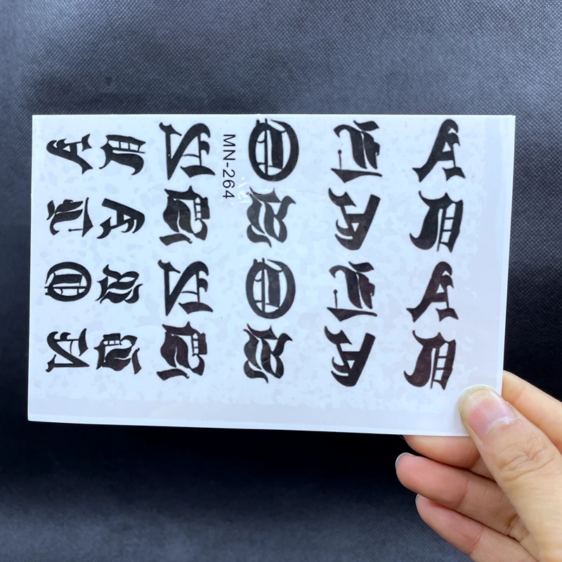 Old English Alphabet Tattoos