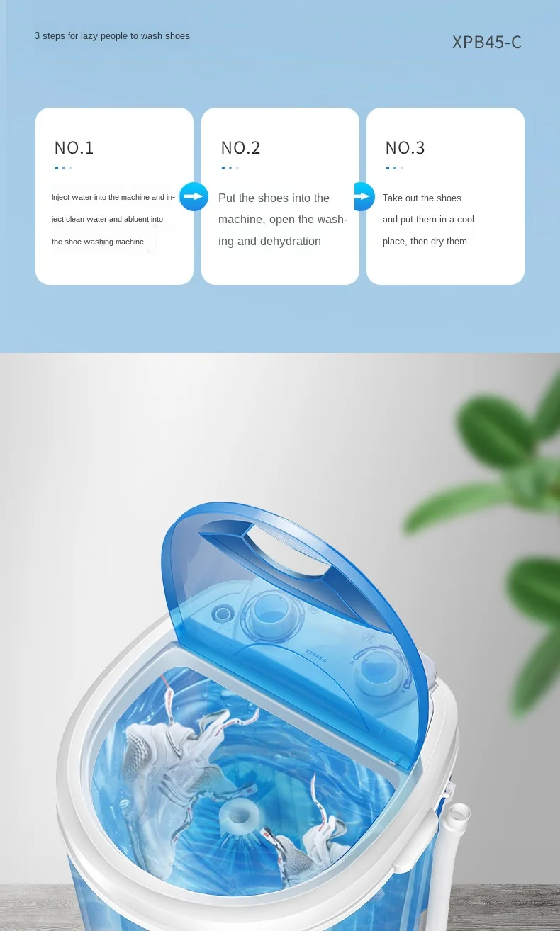 Small Intelligent Mini Shoe Washing Machine Washing Machine Washer and ...