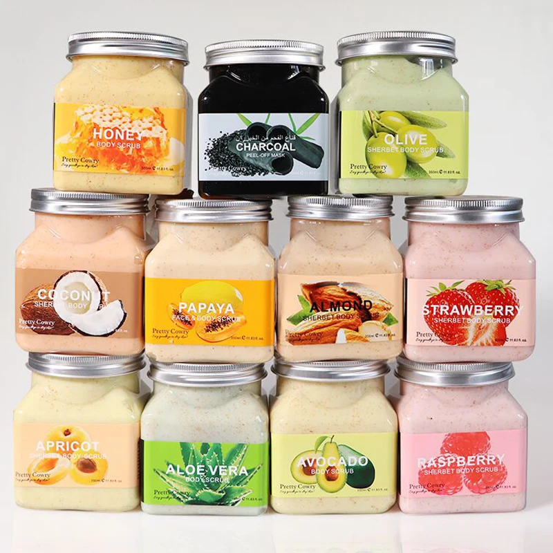 Pretty Cowry exfoliante hidratante para cara y cuerpo, fruta orgánica ...