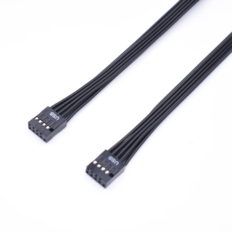 30cm/50cm Usb 2.0 9pin Female To Female Internal Motherboard Header ...