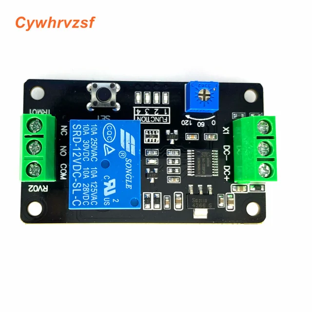 TRM01 Delay Timer Relay Multi-functional Delay Time Relay Self-locking Relay Delay Trigger Delay ...