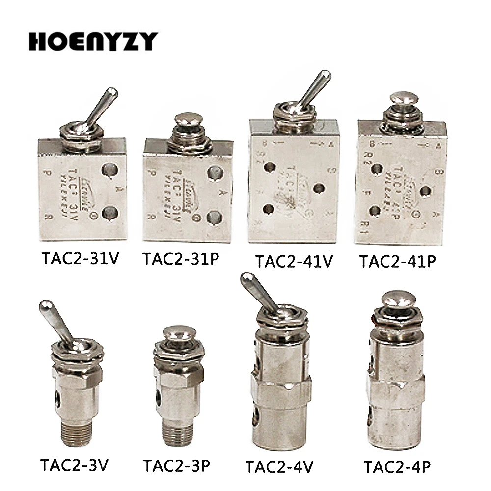 Pneumatic Mechanical Valve Tac-3v 3p 3s 4v 4p Air Switch Mm - AliExpress