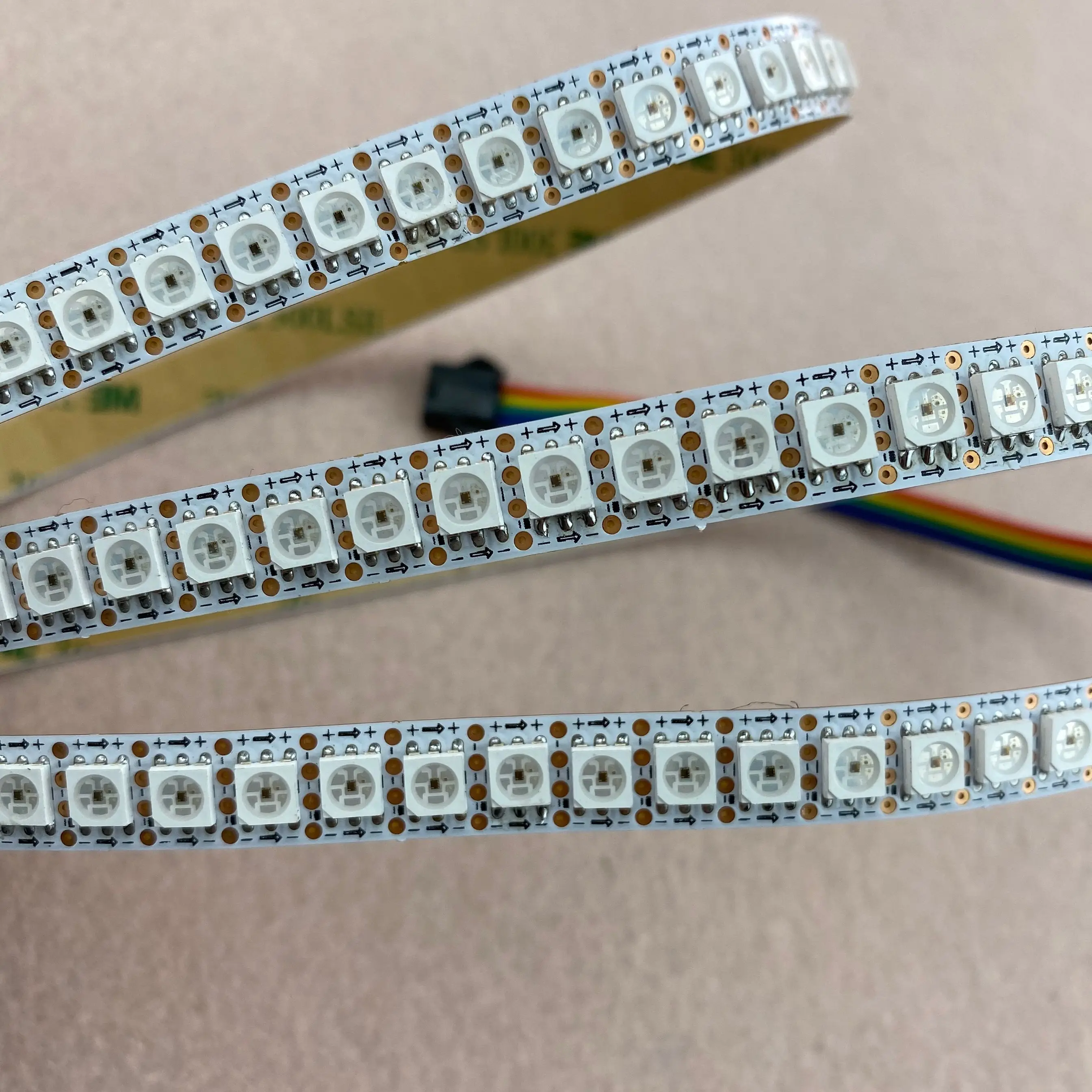 1 Meter 144pcs Sk9822 Addressable Led Pixel Strip,144pixels/m;white Pcb ...