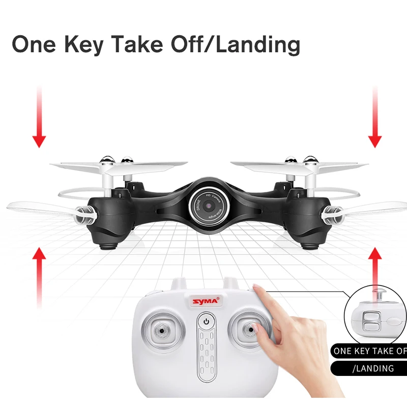 SYMA X23w RC Drone Rc helicopter Rc Mini Dron RTF 2.4GHz 4CH 6 axis Gyro Altitude Hold One Key to Take off Gifts Helicopter AliExpress