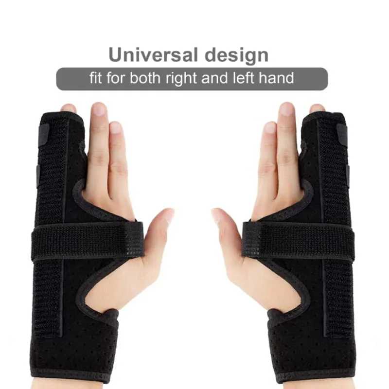 두 개의 손가락 부목 받침대 경량 조절 식 손가락 지지대 Immobilizer Cast for Fingers 브레이크 염좌 ...