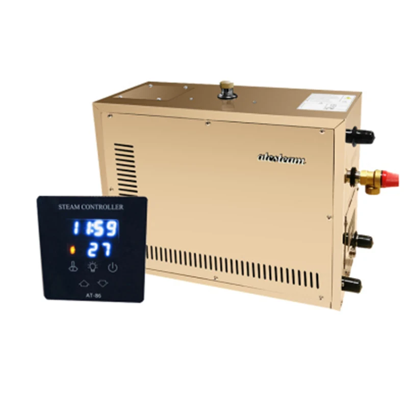 9kw Automatic stainless steel Steam Generator Automatic descaling Sauna ...
