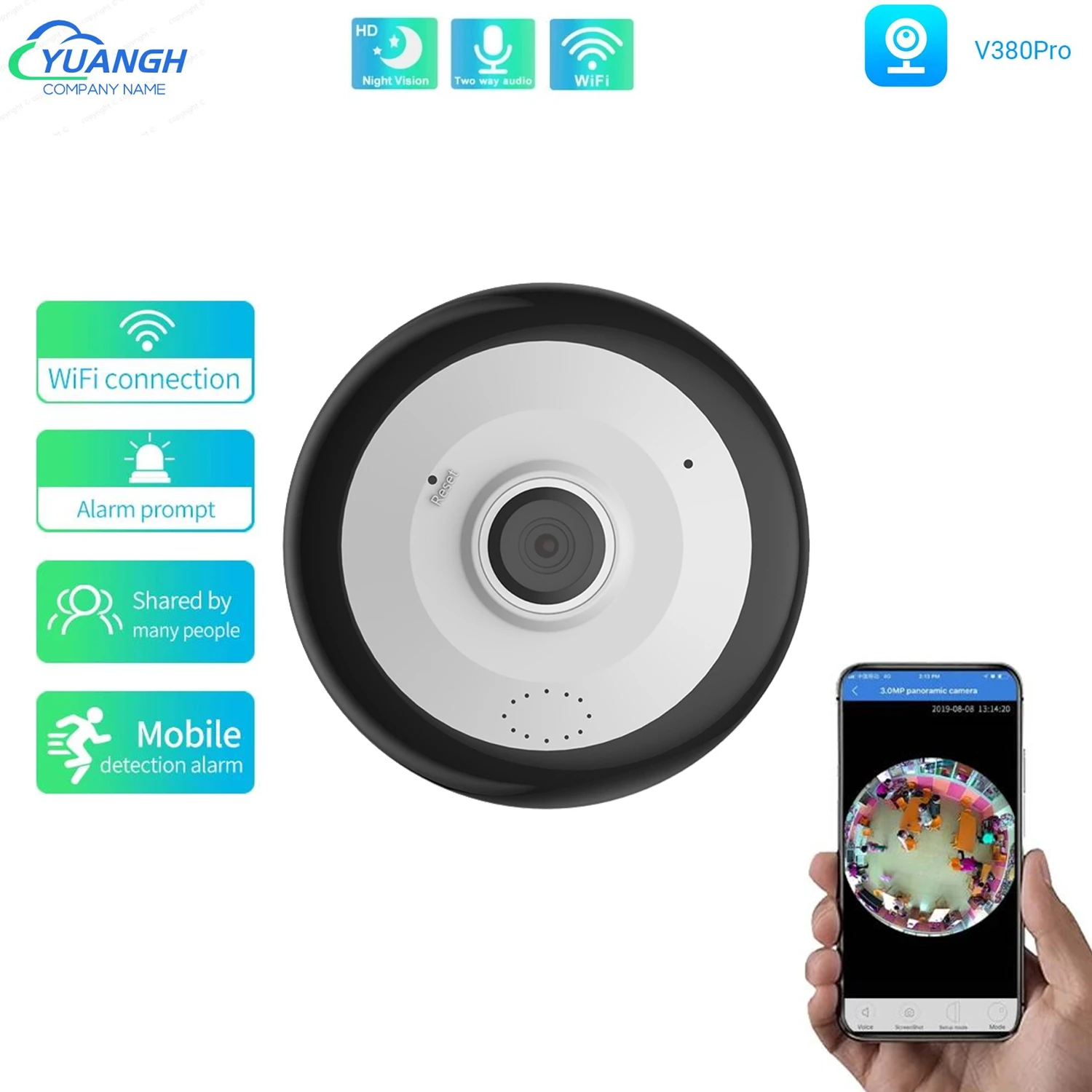 5MP-V380-Pro-360-Panoramic-WIFI-Camera-Indoor-FishEye-Lens-MINI-Home ...