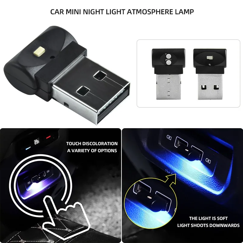 7-Colors-Mini-USB-Light-LED-Modeling-Light-Car-Ambient-Light-Neon ...