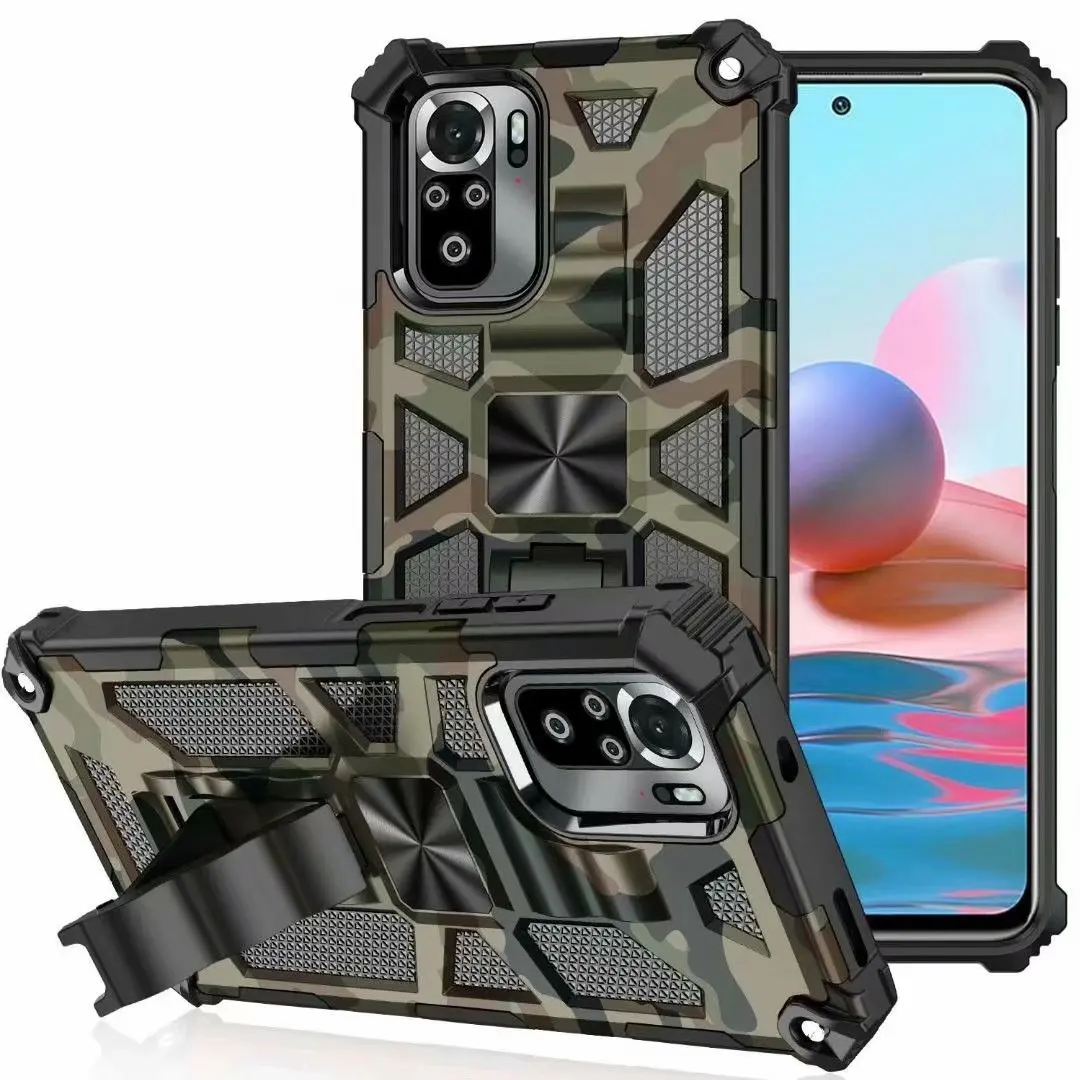 For Xiaomi Redmi Note 10 Pro Case Hard With Stand Armor shockproof ...