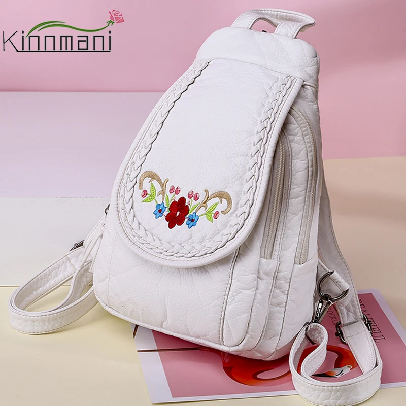 Fashion-Embroidery-Solid-Color-Soft-Backpack-For-Women-Luxury-Designer ...