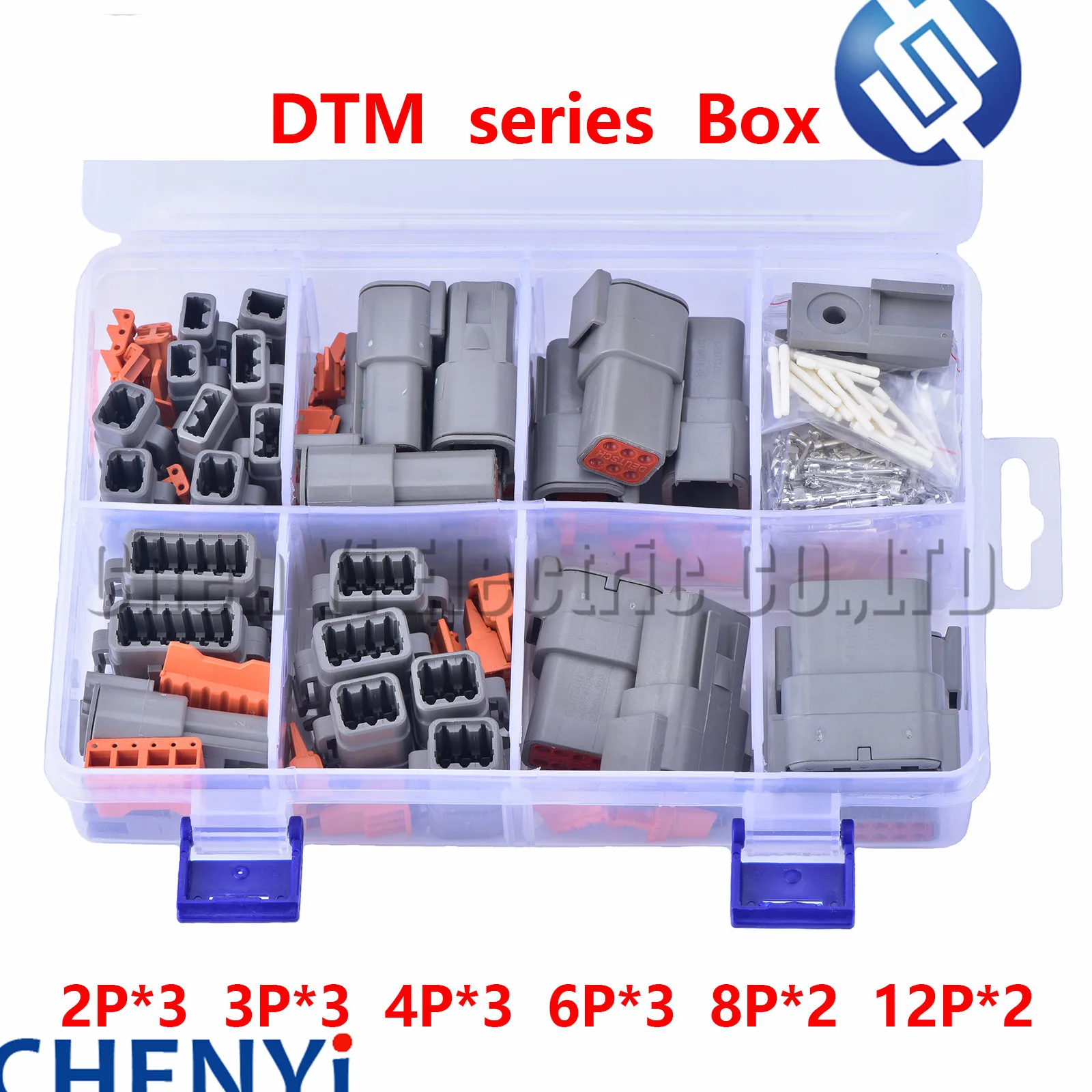 225pcs DTM Waterproof Wire Connector Kit DTM06-2S/3/4/6/8S/12S DTM04-2P ...