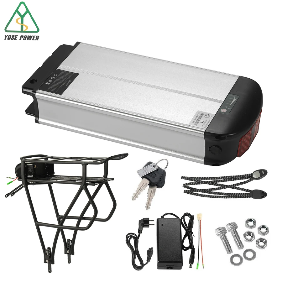 Electric-Bike-Rear-Rack-Battery-36V-13Ah-Lithium-Ebike-Batteries-for-26 ...