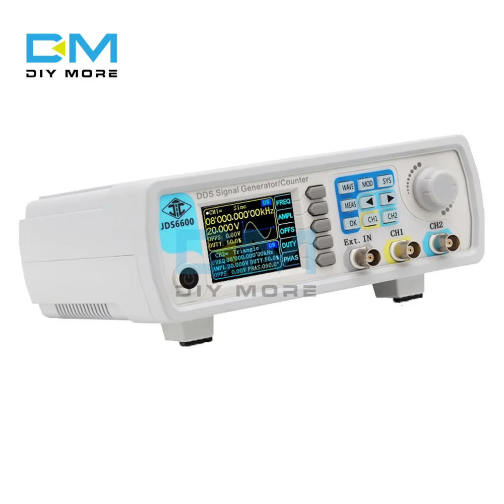 JDS6600-50M-50MHz-DDS-Function-Signal-Generator-Digital-Control-Dual-channel-Frequency-Meter ...
