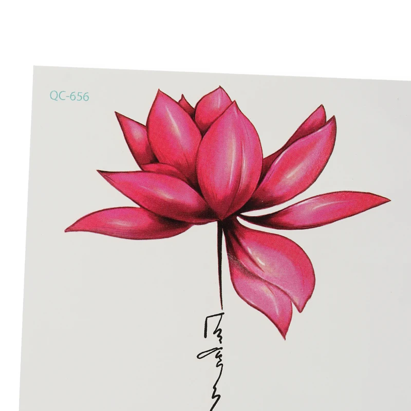 Pink Lotus Flower Tattoo