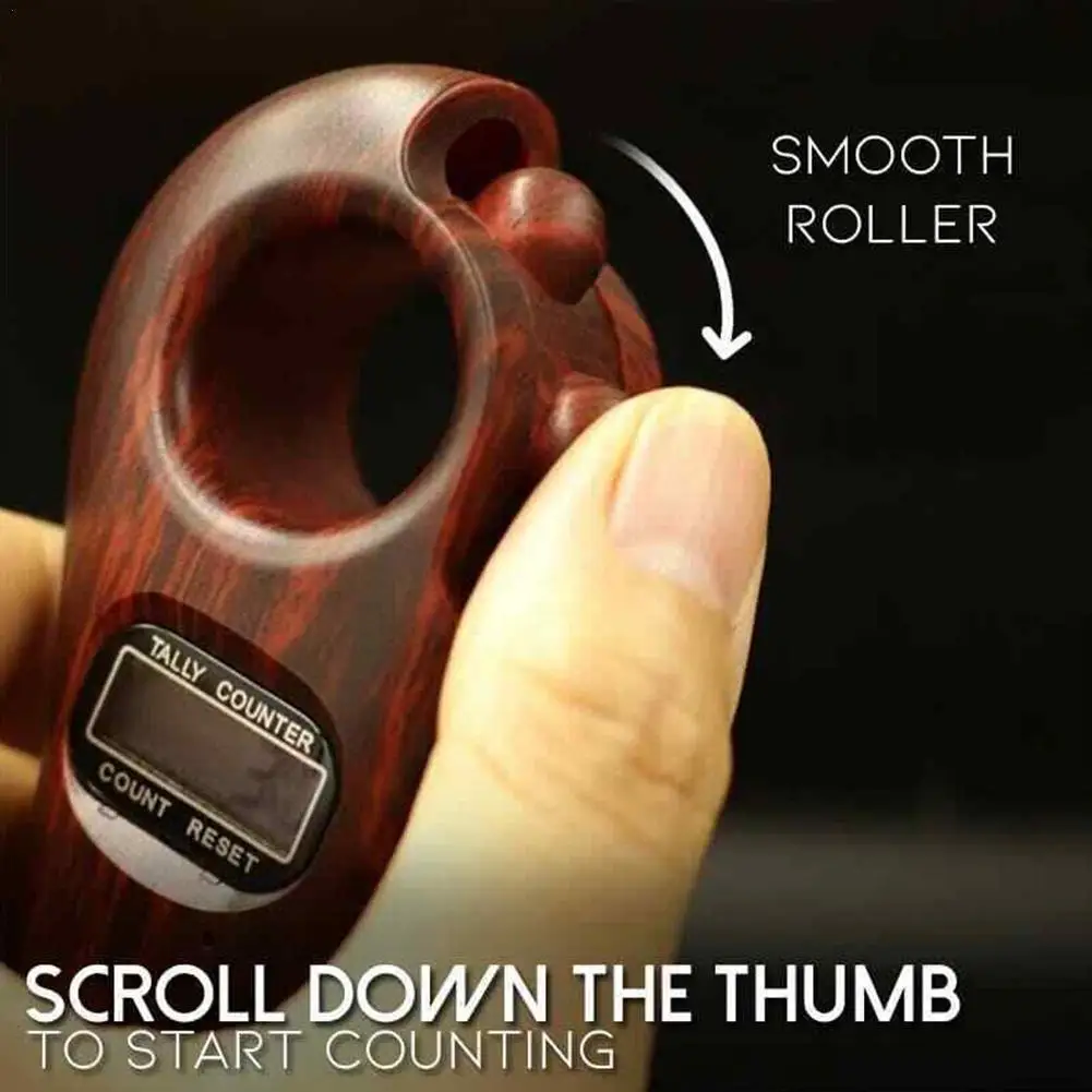 Rotating Prayer Beads With Led Digital Counter Portable Finger Tasbeeh ...