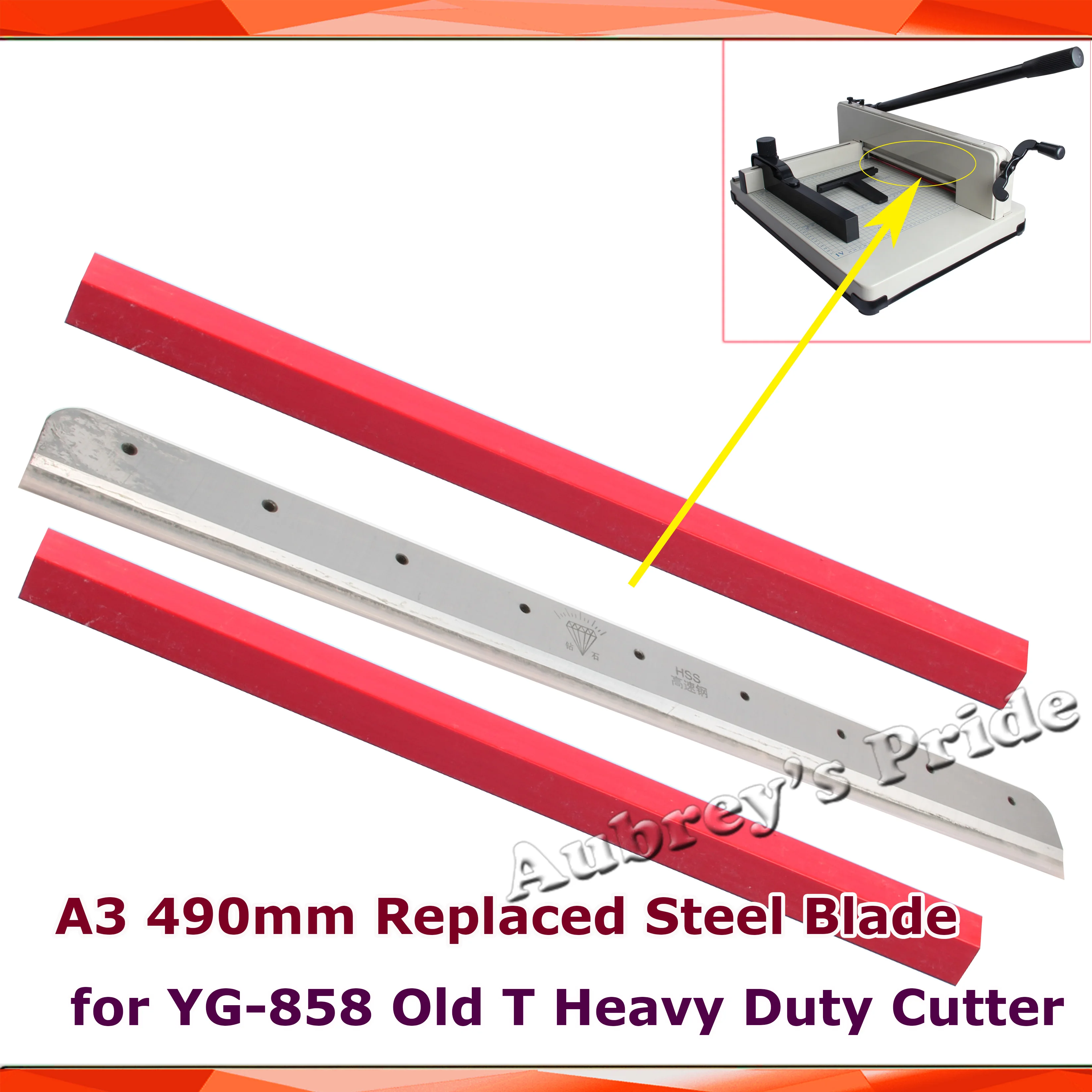 Old-Style-A3-Size-490mm-1Pc-Blade-2Pcs-Red-Base-Pad-YG-858-Replaced ...